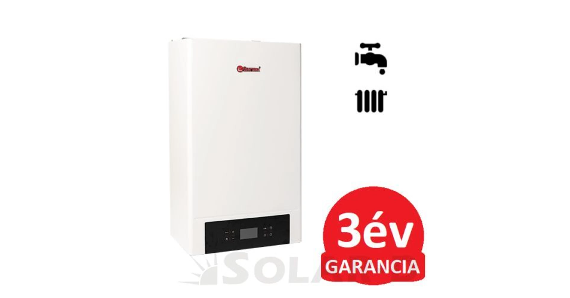 THERMEX E906 - 7 kW-os elektromos kazán fűtéshez és indirekt HMV tartállyal kiegészítve meleg ...